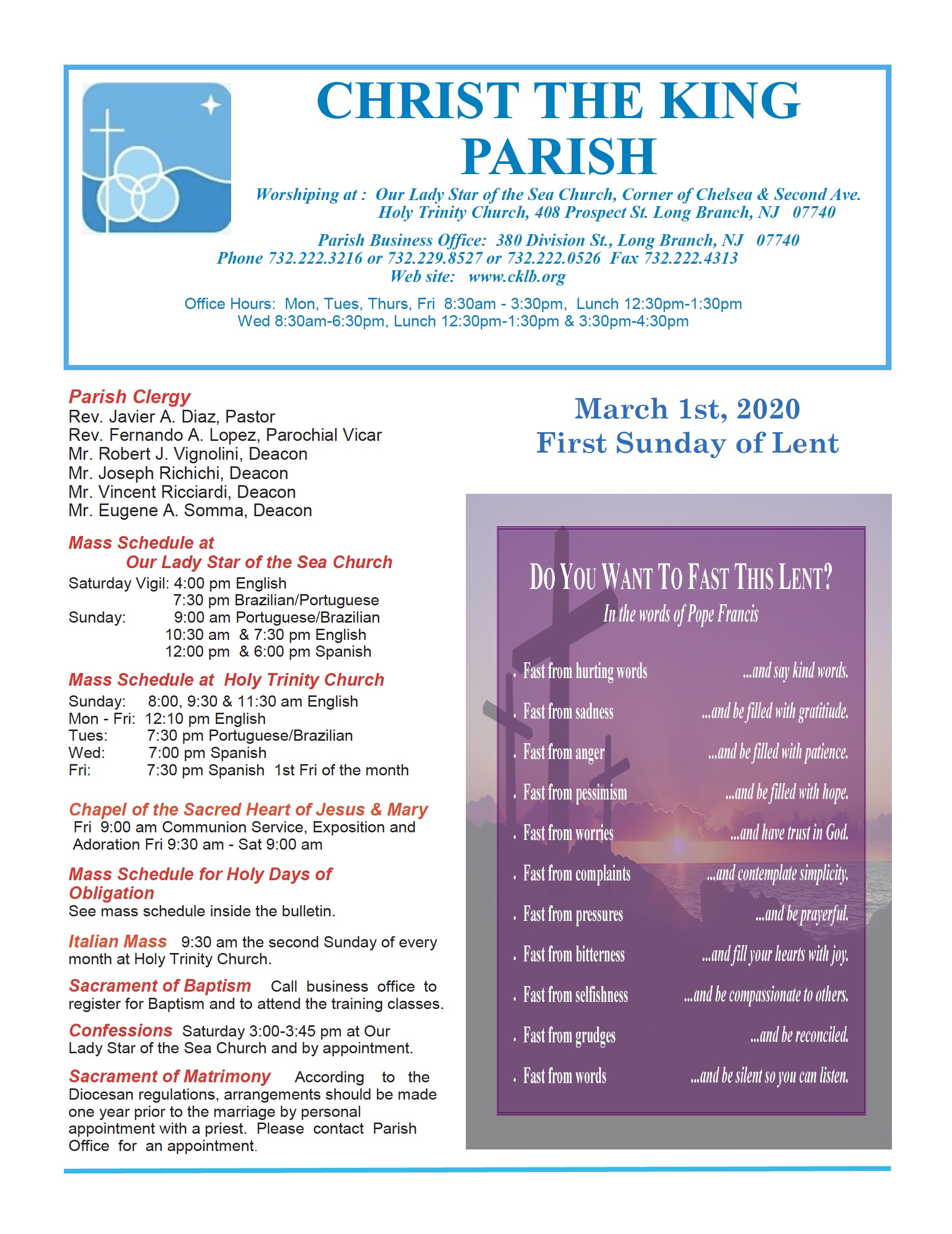 Bulletins | CHRIST THE KING PARISH